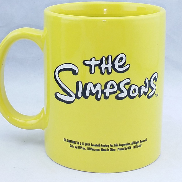 The Simpsons | Dining | The Simpsons Homer Coffee Mug Rare Yellow Cup ...